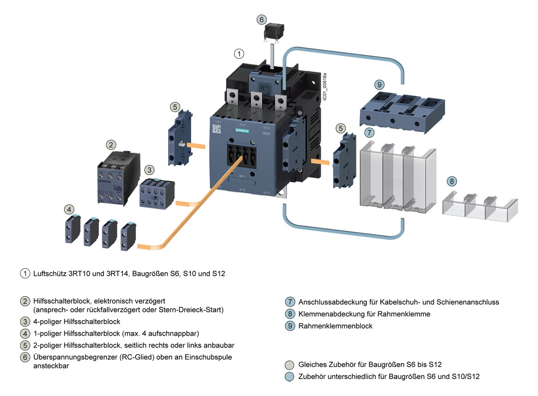 Siemens 3RH19211CA10 Hilfsschalterblock | Adalbert Zajadacz GmbH & Co. KG