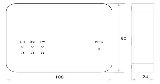 Heimeier Funkempfänger RF-Switch V2 Wandmontage, für UH8 RF und neoAir ...