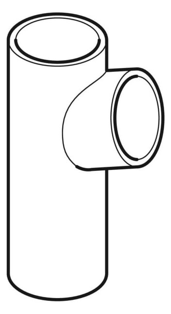 Geberit Abzweig PE DN 300/150, 88,5°, PE-HD | 025140001836