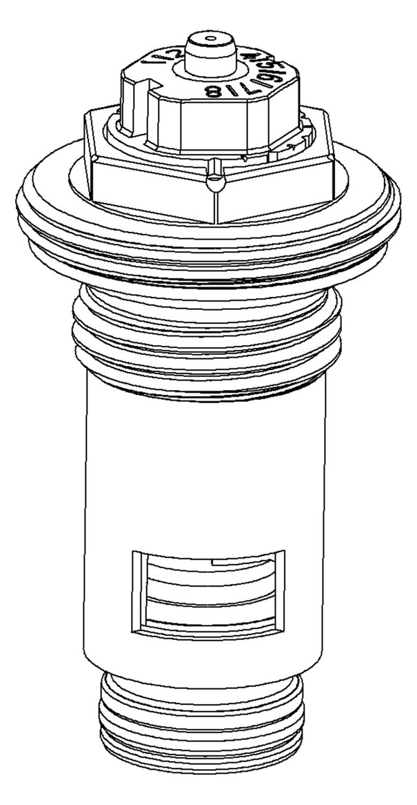 Heimeier Thermostat-Oberteil VHV8S G 1/2, 8 stufenlose Voreinstellwerte, für Ventilheizkörper ...