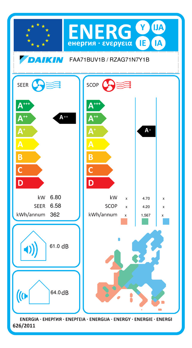 Klimatechnik / Mono- & Multisplit-Geräte / DAIKIN Wandgerät FAA71B Sky ...