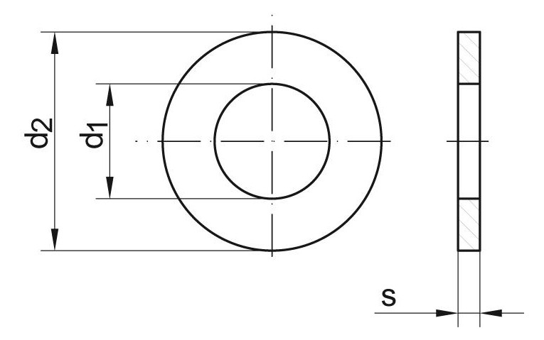 Scheibe DIN 125 A 17,0 Edelstahl A2 - E-NORMpro | KOCH Freiburg GmbH